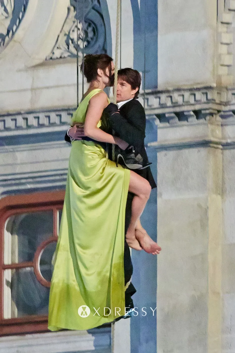 Rebecca Ferguson Green Dress Mission Impossible 5 - Xdressy