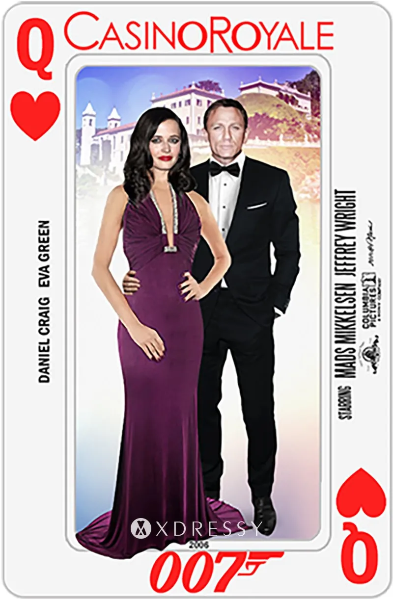 Eva Green Purple Evening Dress 007 - Casino Royale - Xdressy